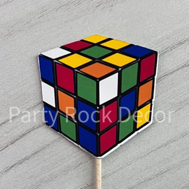 Rubiks Cube Cake Toppers - Etsy