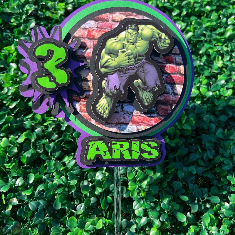 Hulk Cake Topper - Etsy