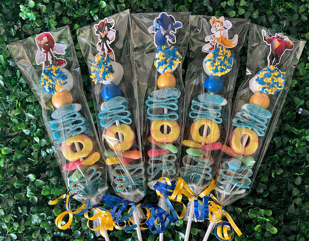 10+ Sonic Candy Kabobs: Party Favors With FREE Priority Mail Shipping ...