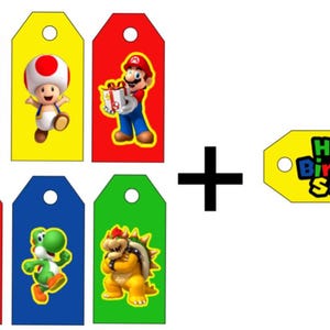 Large Quantity Super Mario Candy Kabobs With FREE Personalized Tags ...
