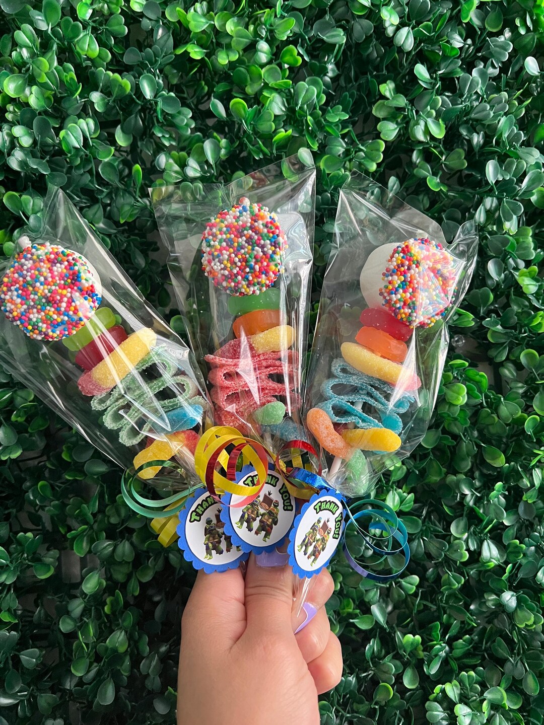 SMALL Candy Kabobs With FREE Personalized Tags, Birthday Party Favors ...
