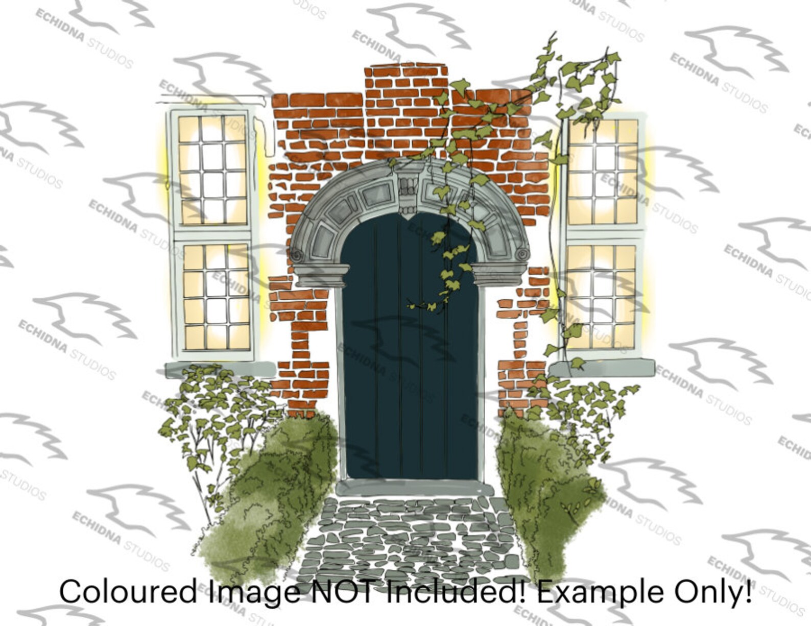Old Stone Doorway Digital Stamp (svg, Png, Pdf, Jpg) - Etsy
