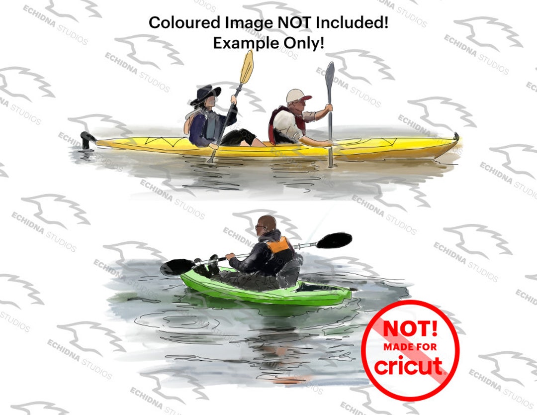 Gone Kayaking Digital Stamp (svg, Png, Pdf, Jpg) Instant Download, Digi ...