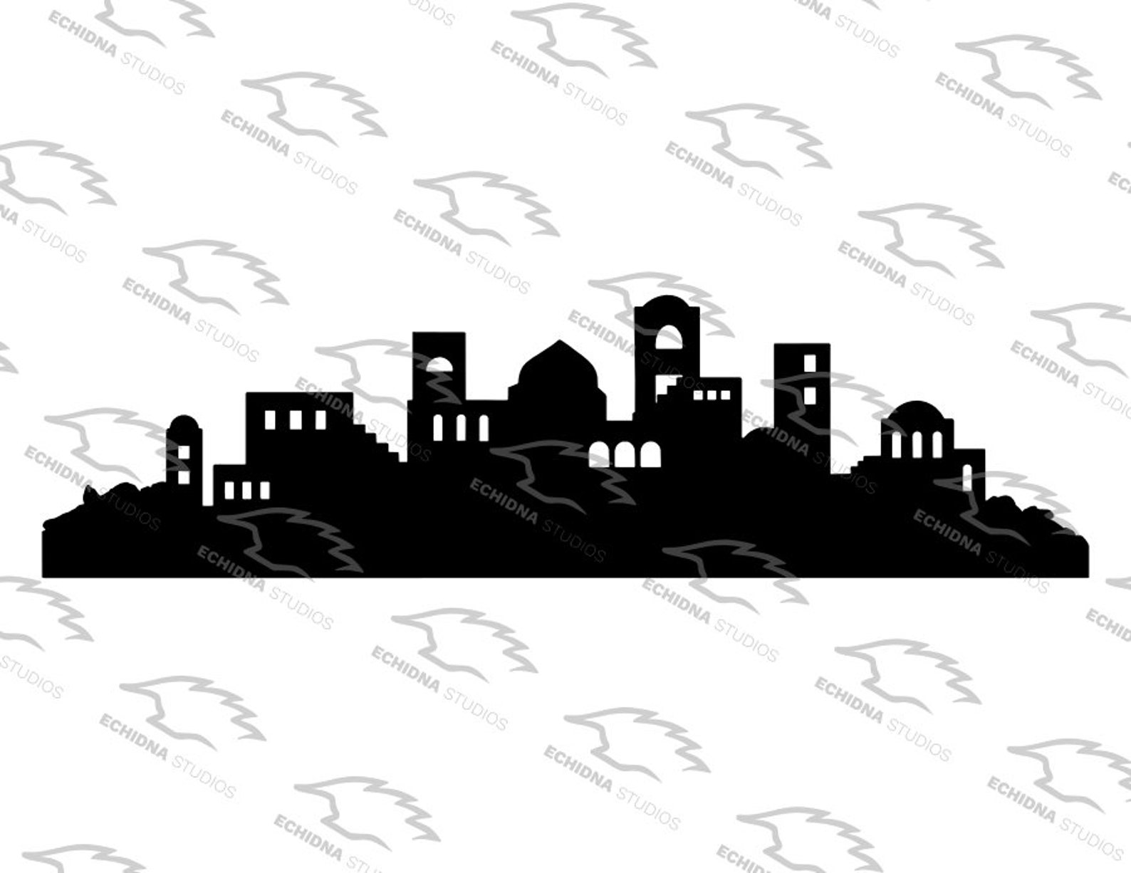 Bethlehem Skyline Digital Stamp (svg, Png, Pdf, Jpg) Instant Download ...