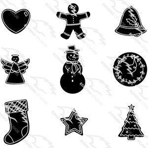 Gingerbread Set Digital Stamps (svg, Png, Pdf, Jpg) - Etsy Canada