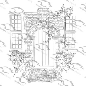 Old Stone Doorway Digital Stamp (svg, Png, Pdf, Jpg) - Etsy