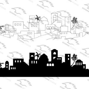 Bethlehem Skyline Digital Stamp (svg, Png, Pdf, Jpg) Instant Download ...