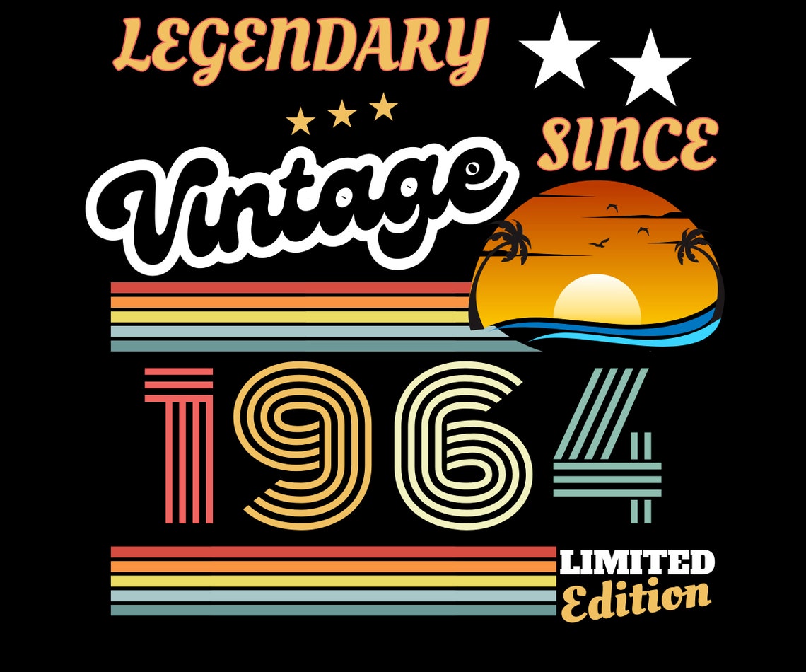 Vintage 1964 60th Birthday: Digital Edition for Classic Gift Ideas - Etsy