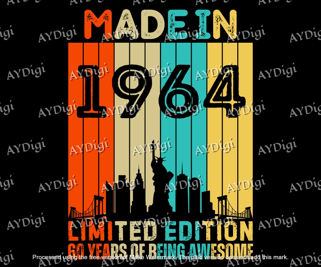 Vintage 1964 60th Birthday: Digital Edition for Classic Gift Ideas ...