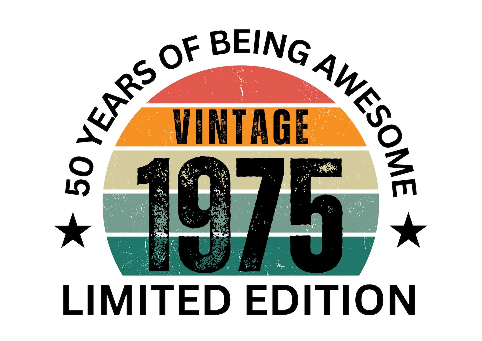 50th Birthday Gift, Made in 1975 Vintage, 50 Years Old Birthday Svg, 1975 Birthday Gift for Men ...