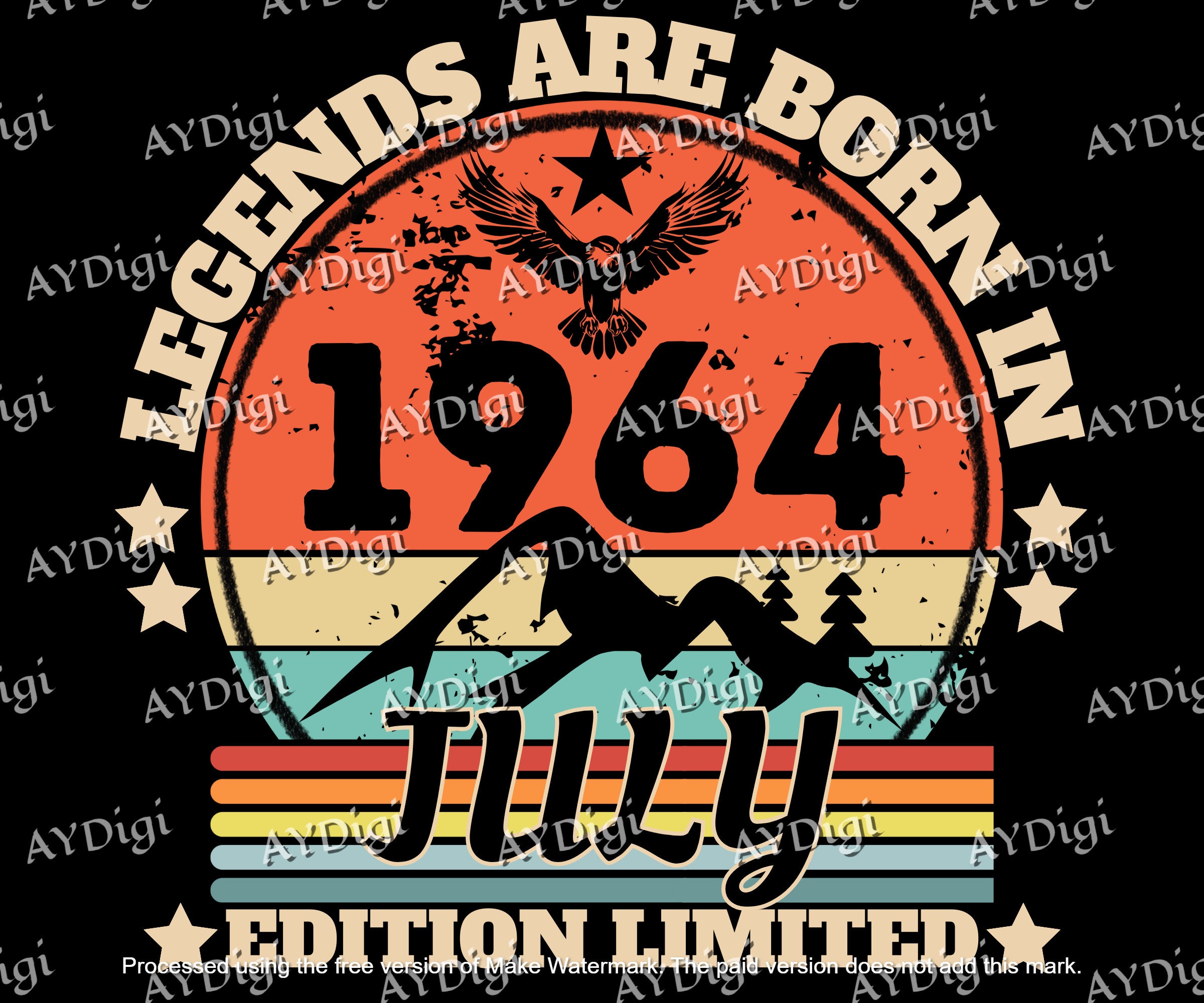 July Vintage 1964 60th Birthday: Digital Edition for Classic Gift Ideas ...