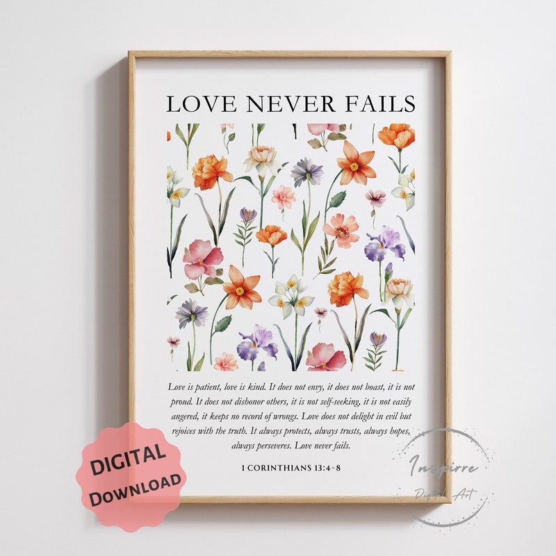 1 Corinthians 13 4 8 - Etsy