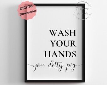 Wash Your Hands You Detty Pig Print Sex Education Meme Eric Effiong Art ...
