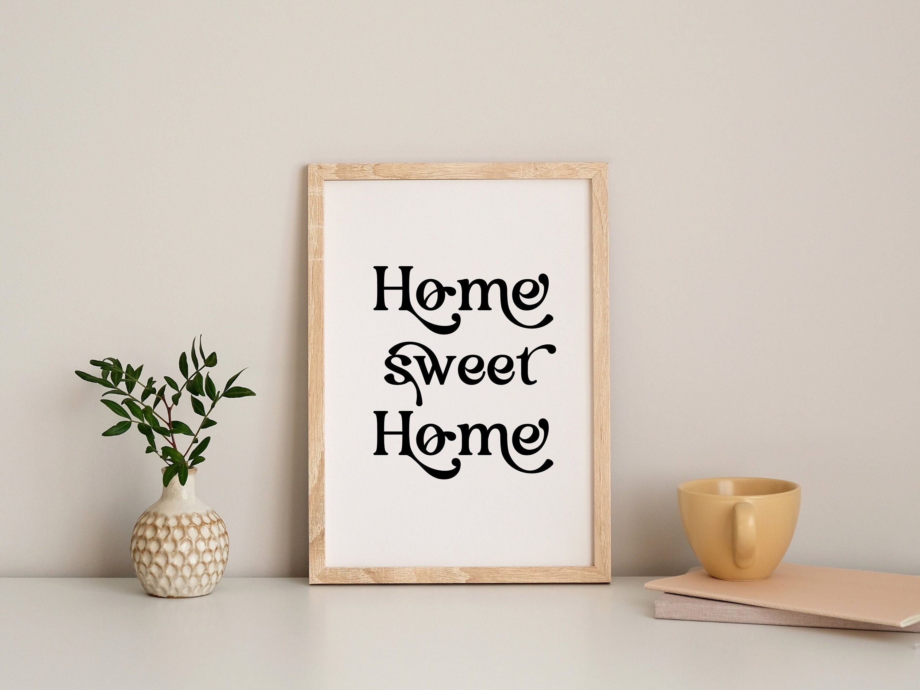 Home Sweet Home PRINTABLE, Living Room Wall Art, Entryway Decor ...