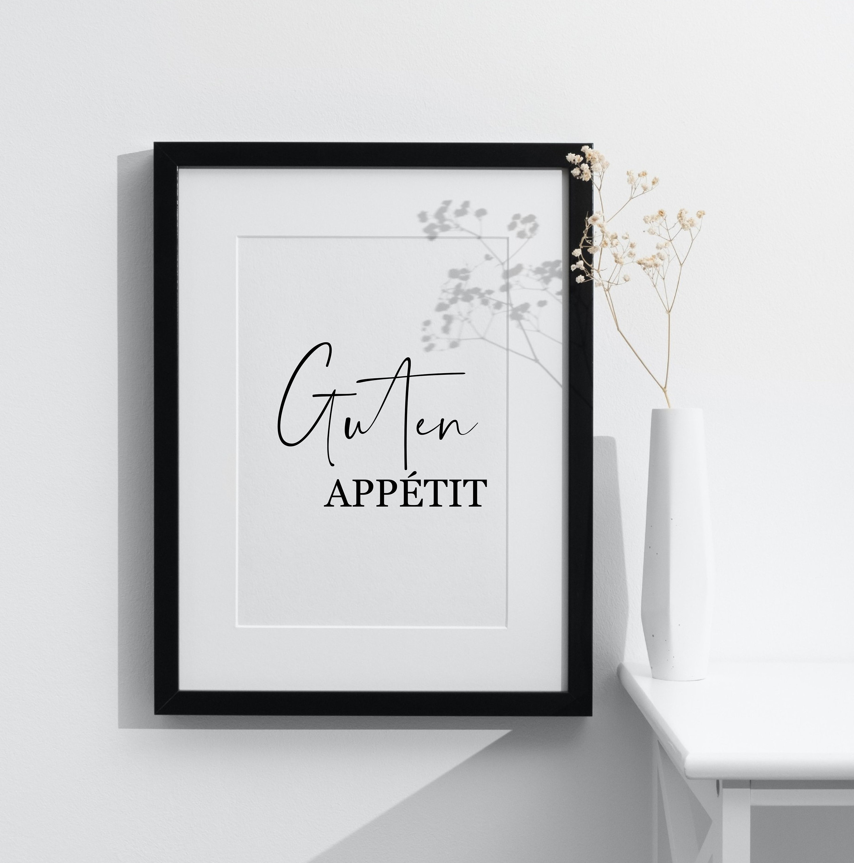 Guten Appétit PRINTABLE, German Kitchen Décor, Bon Appétit Sign ...