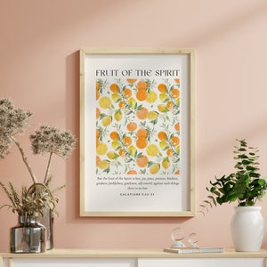 Fruit of the Spirit PRINTABLE, Galatians 5:22-23, Vintage Bible Verse ...