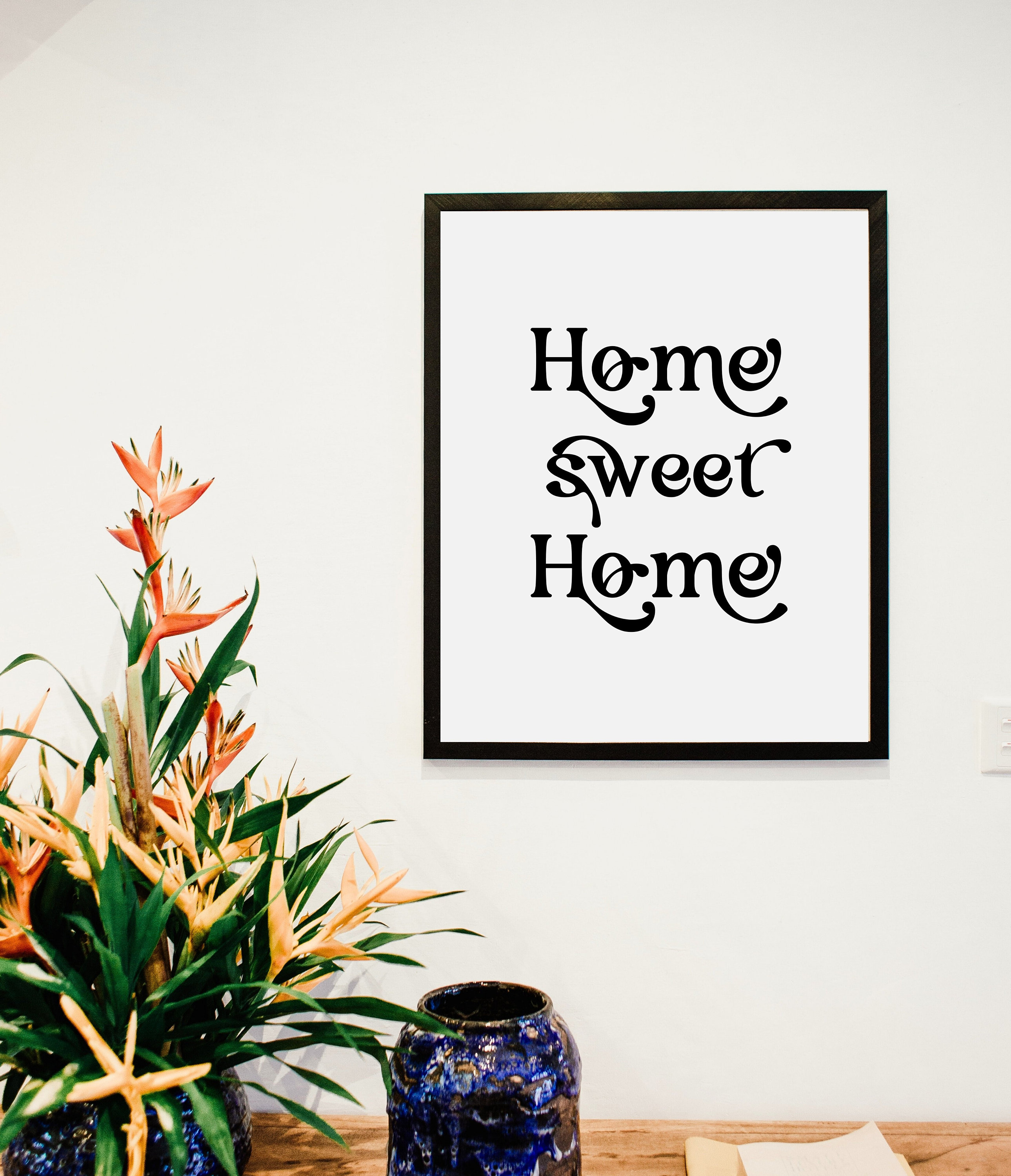 Home Sweet Home PRINTABLE, Living Room Wall Art, Entryway Decor ...