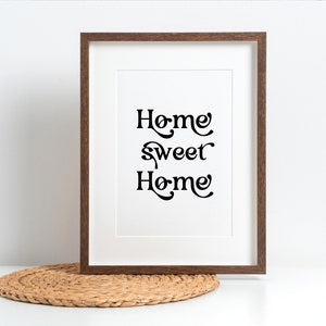 Home Sweet Home PRINTABLE, Living Room Wall Art, Entryway Decor ...