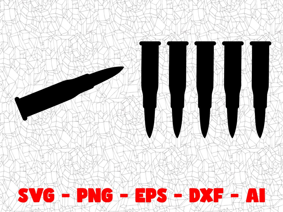AR Bullet SVG Design, Craft Files, PNG Design, Cricut, Silhouette ...