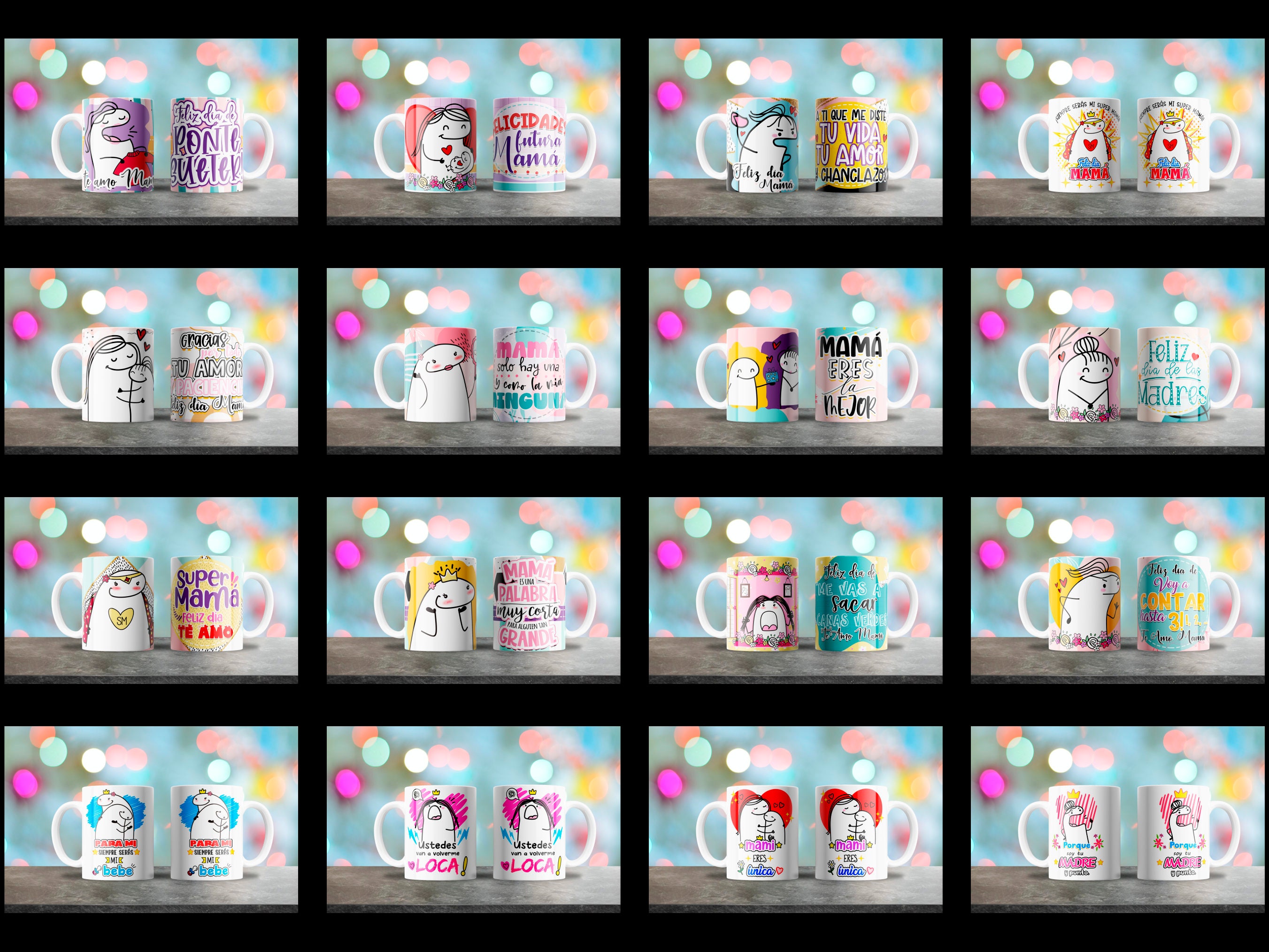 Mom Mug Designs, for 11 & 15oz Coffee Mugs, Diseño Para Taza De Cafe ...