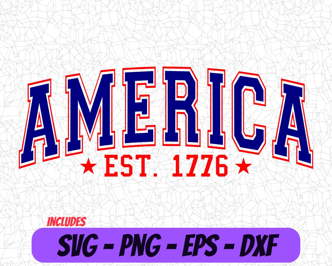 America SVG Design, USA Shirt Design, Png Digital Clipart, 4ht of July ...
