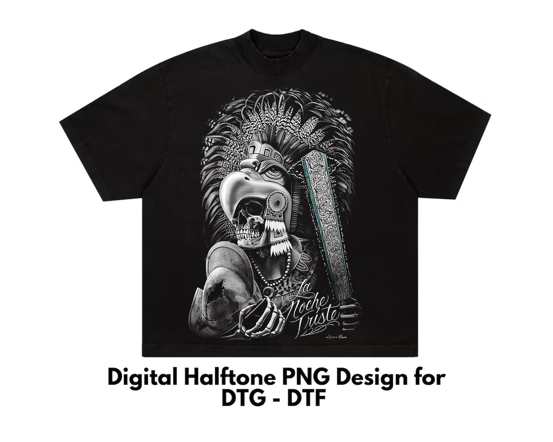 Mexico Halftone T-shirt Design, Aztec DTF Shirt Design, DTG Tee Design ...
