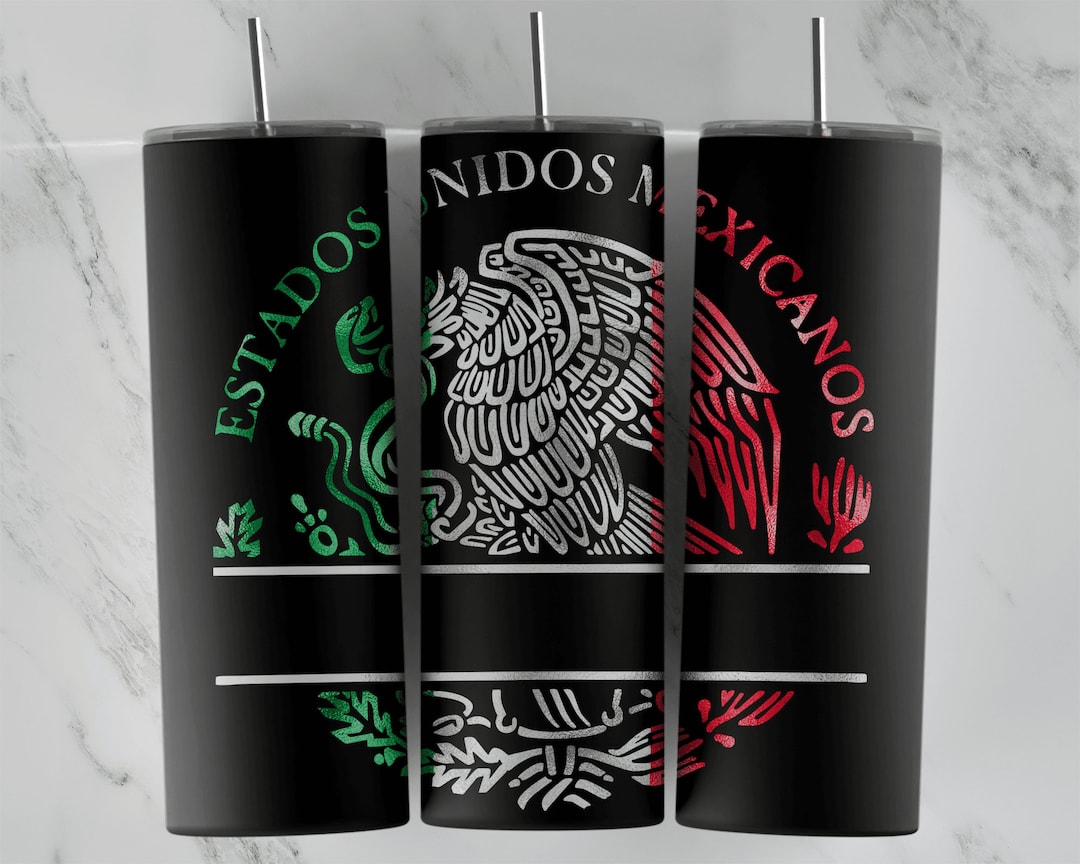 Mexico Emblem Tumbler Design, for 20oz Skinny Cups, Sublimation Design ...