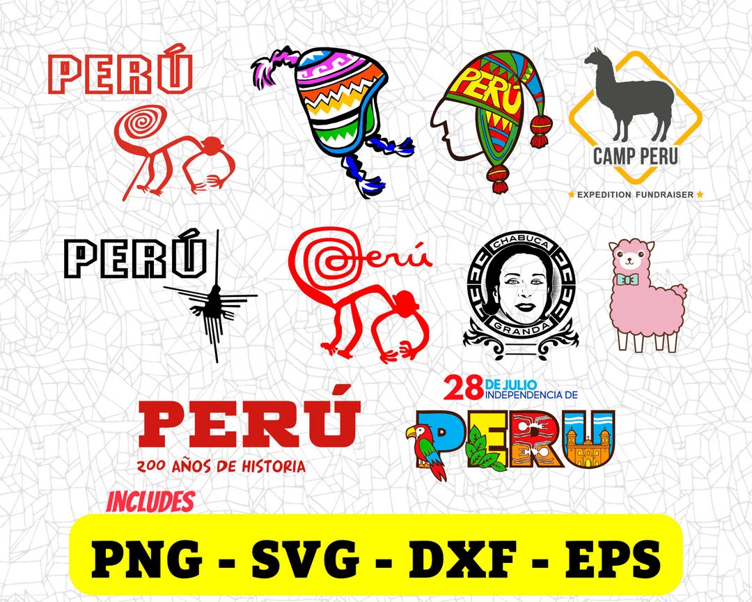 Peru PNG/SVG Bundle | Andean Art Clipart for Shirts & Crafts | Peruvian ...