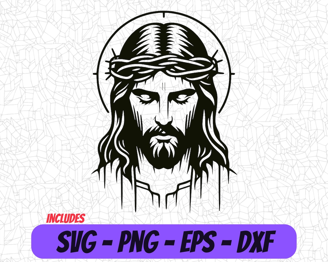 Jesus SVG Design, Jesus Christ Png Digital Clipart, Cricut Cut File - Etsy