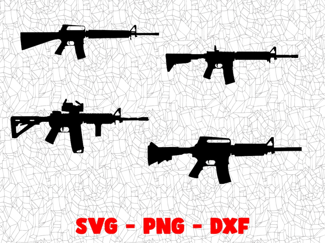 Gun SVG, Craft Files, PNG Design, Cricut, Silhouette, Vinyl Cut File ...