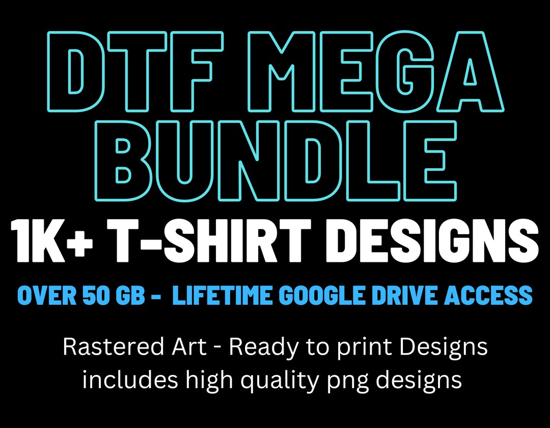 Halftone Shirt Bundle, 1k+ Print Ready Png Designs, Great for DTF ...