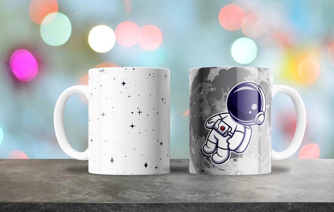 Astronaut Mug Design, This Design Can Be Used to Sublimate 11 and 15oz ...