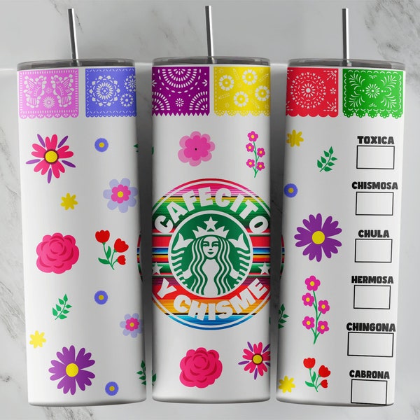 Cup Uv Wraps Cafecito Y Chisme Etsy