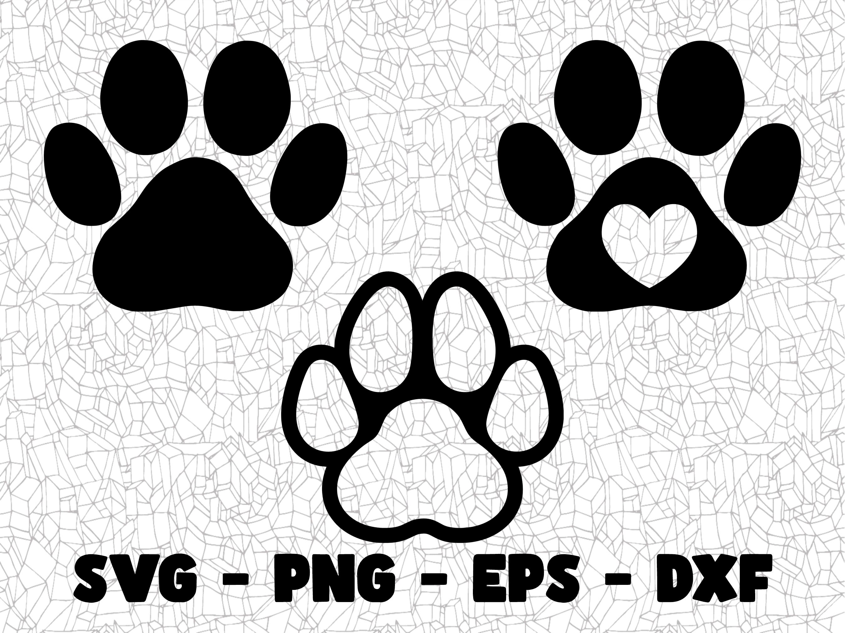 Dog Paw SVG Design Craft Files PNG Design Cricut - Etsy