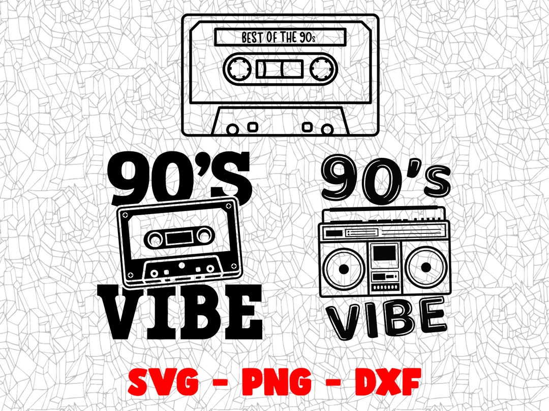 90s SVG, Craft Files, PNG Design, Cricut, Silhouette, Vinyl Cut File ...