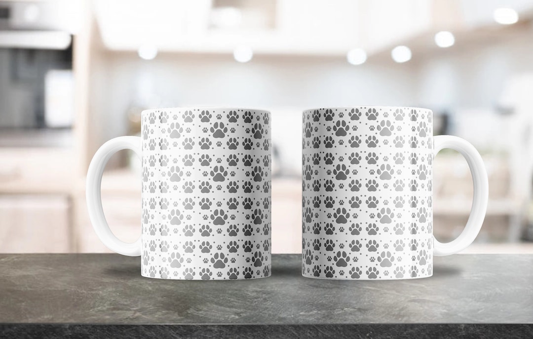 Dog Paw Mug Design, This Design Can Be Used to Sublimate 11oz and 15oz ...