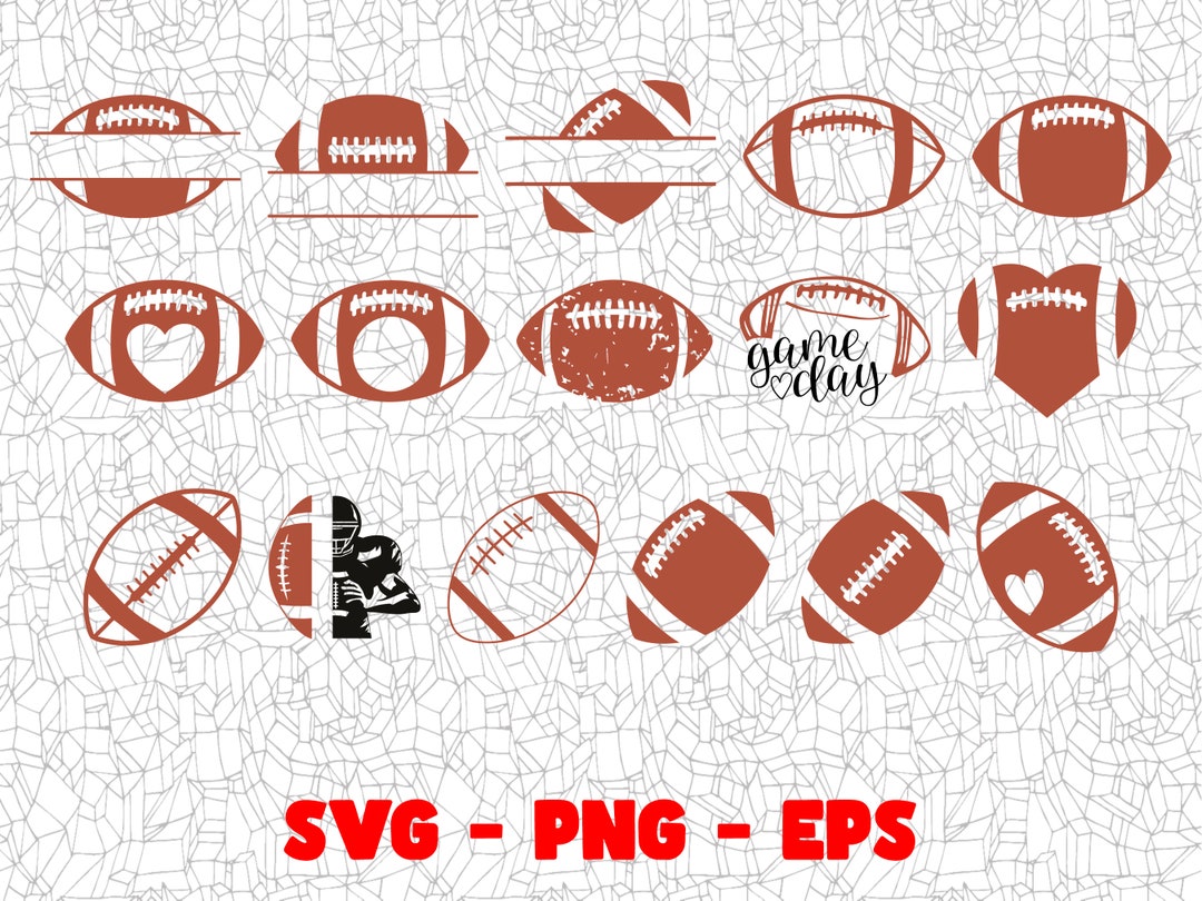 Football SVG, Craft Files, PNG Design, Cricut, Silhouette, Vinyl Cut ...