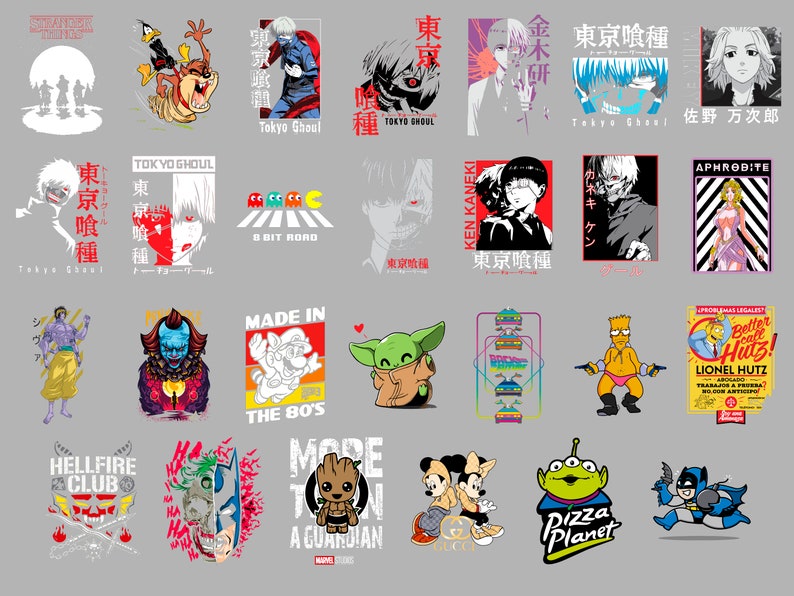 300 T-shirt Design Bundle PNG Designs DTG DTF - Etsy