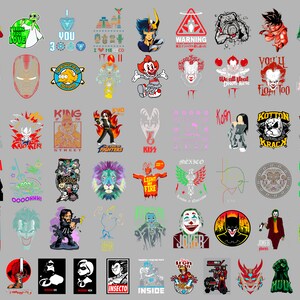 300 T-shirt Design Bundle PNG Designs DTG DTF - Etsy