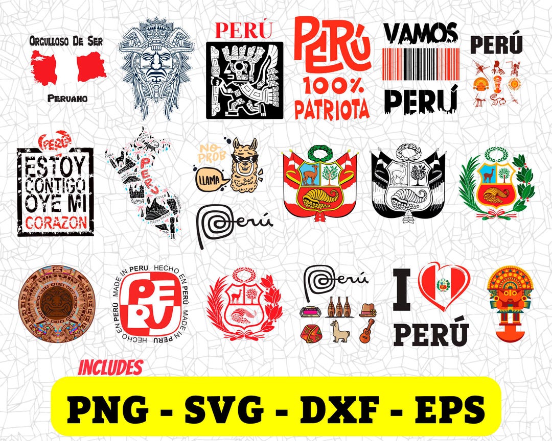 Peru T-shirt Bundle | PNG/SVG Bundle | Andean Art Clipart for Shirts ...