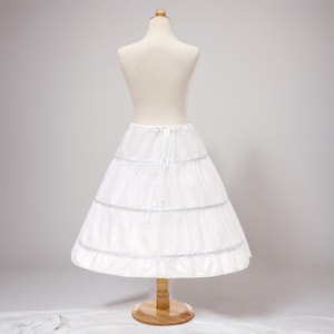 Girls' 3 Hoops Petticoat Full Slip Flower Girl Crinoline Skirt, Fancy ...