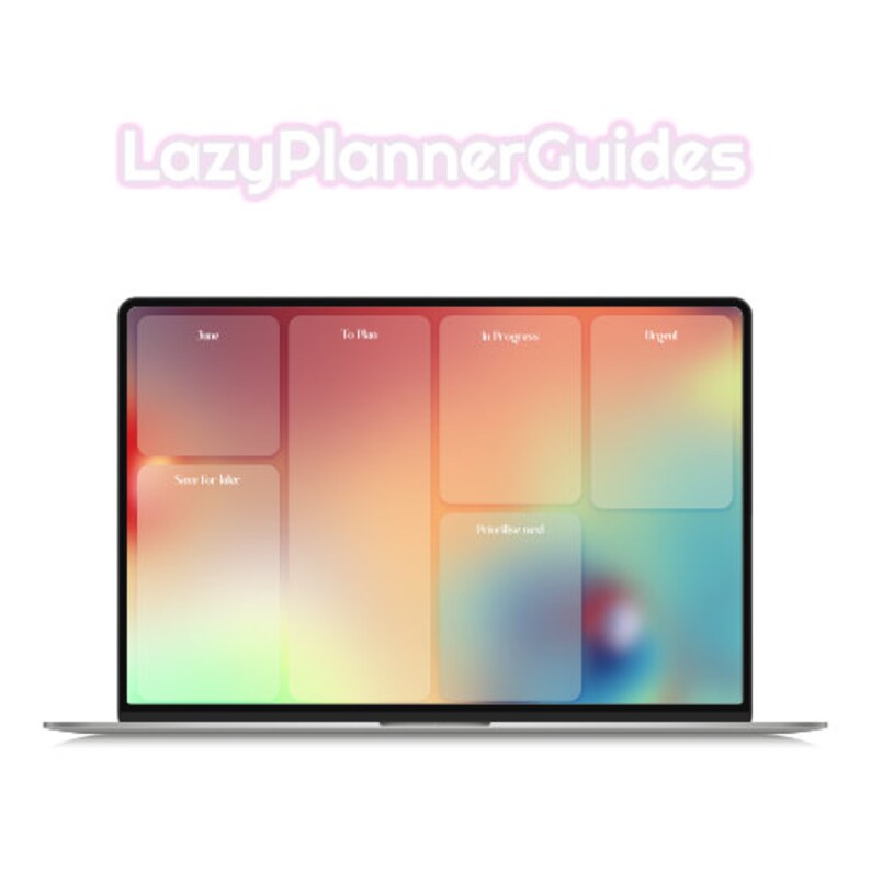 Aura Desktop Organizer 15 Inch Screen Unique Colourful - Etsy