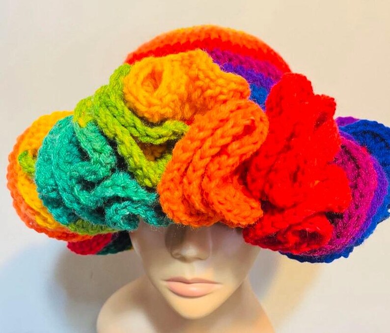 Custom Crochet Ruffle Hats - Etsy