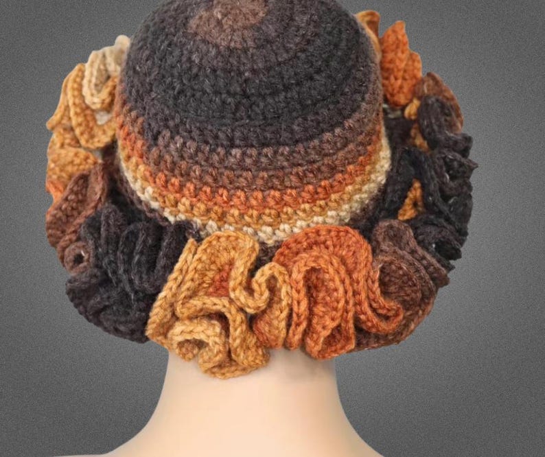 Custom Crochet Ruffle Hats - Etsy