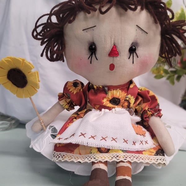Primitive Rag Doll - Etsy