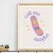 Call Me Maybe Print, Printable Wall Art, Digital Download Print, Retro ...