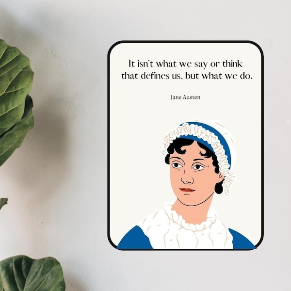 Jane Austen Poster - Etsy