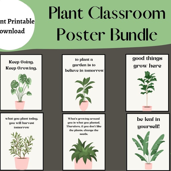 Plant Posters Classroom - Etsy