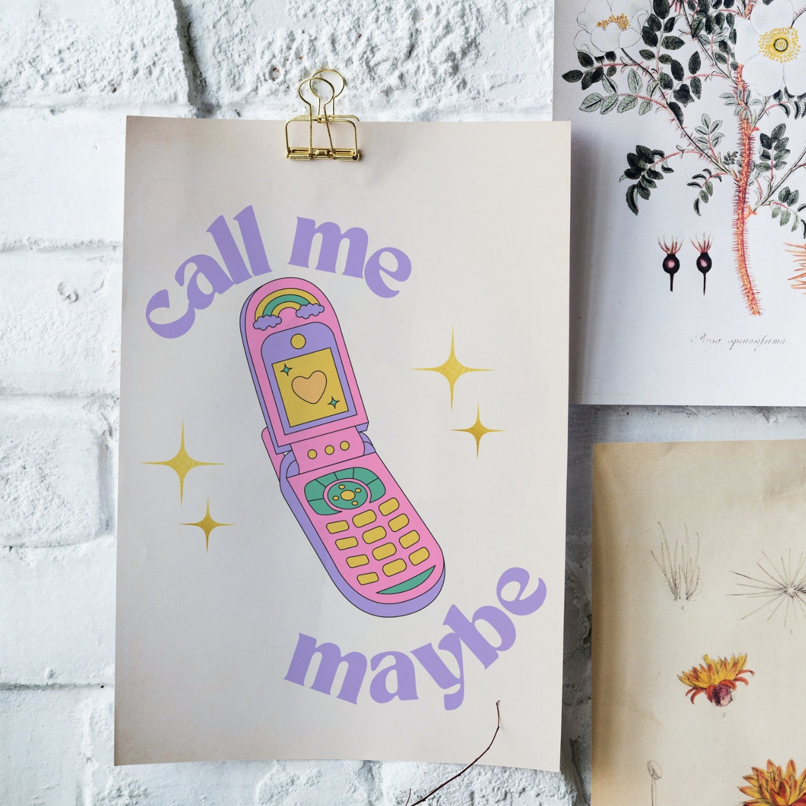 Call Me Maybe Print Printable Wall Art Digital Download - Etsy