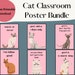 Cat Classroom Poster Bundle Classroom Posters Teacher Posters Teacher ...